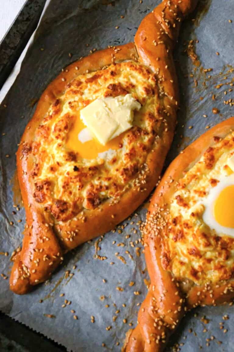 Georgian Cheese Bread (Adjaruli Khachapuri) - Cristina's Kitchen