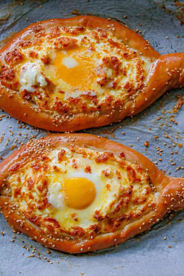 Georgian Cheese Bread (Adjaruli Khachapuri) - Cristina's Kitchen