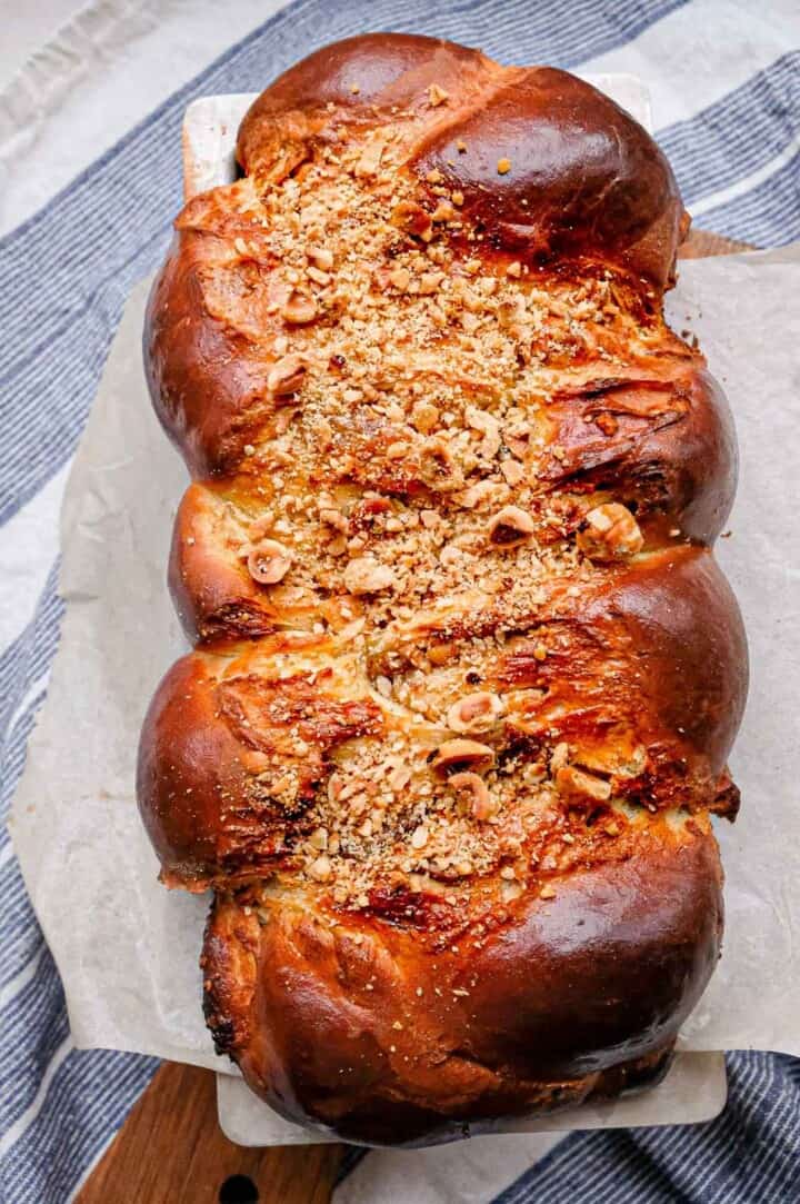 Caramelized Pear and Hazelnut Cozonac - Cristina's Kitchen