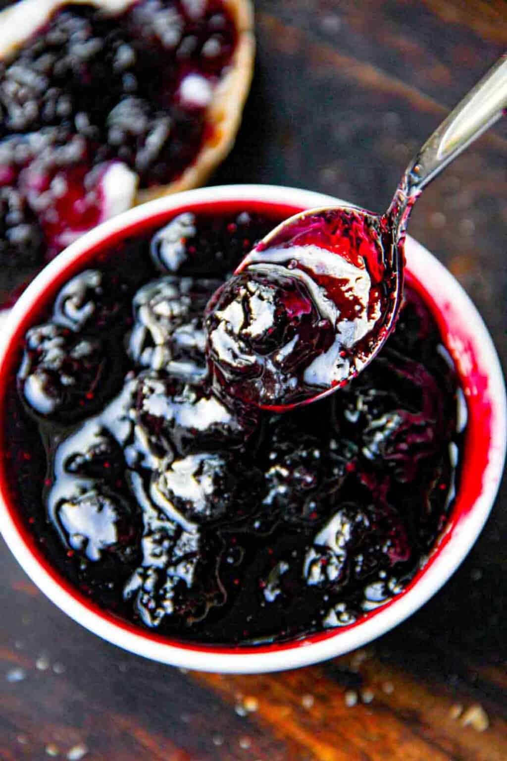 Homemade Blueberry Preserves in Syrup - Cristina's Kitchen