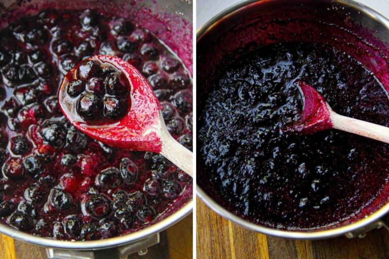 Homemade Blueberry Preserves in Syrup - Cristina's Kitchen