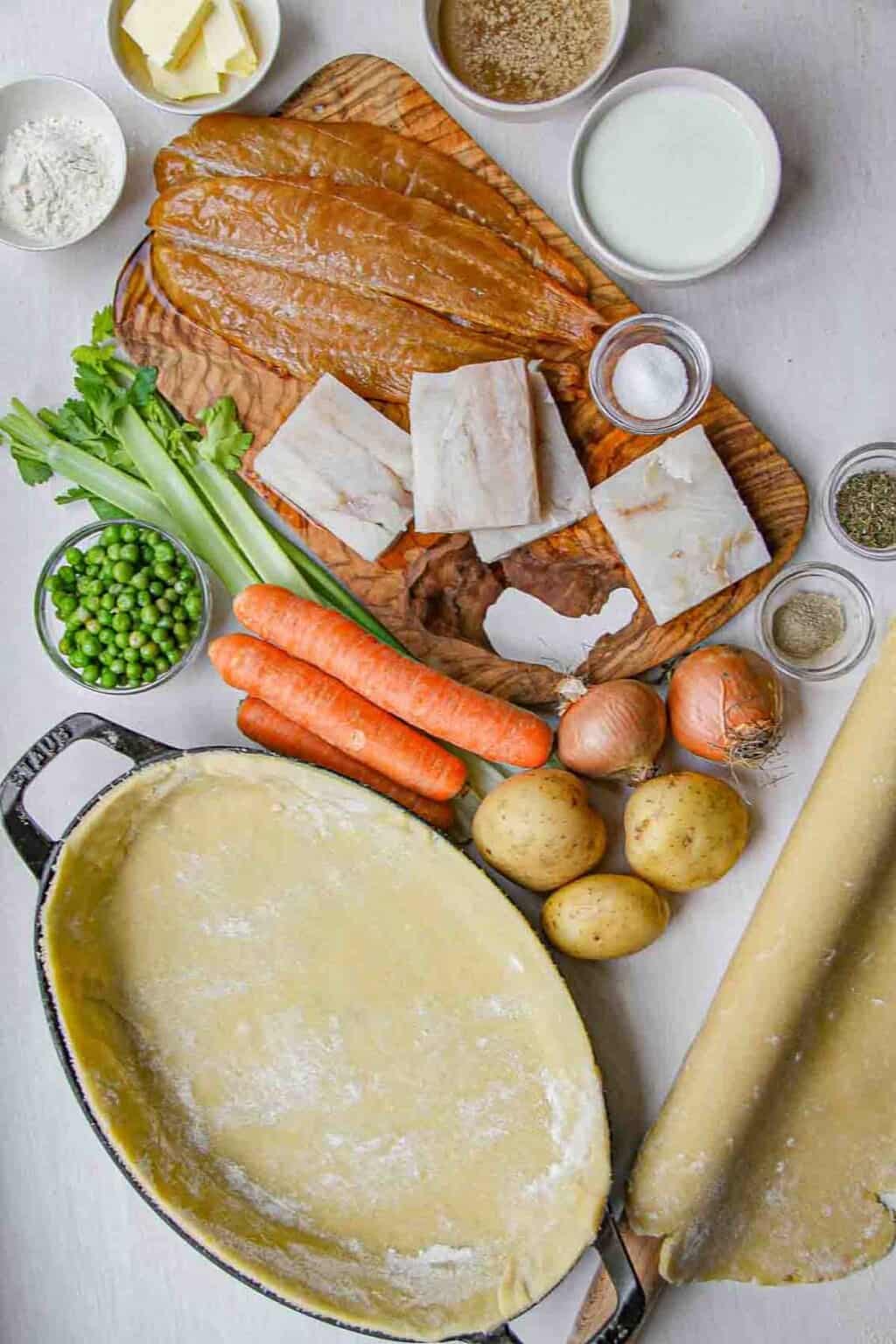 Smoked Fish Pie in Shortcrust Pastry - Cristina's Kitchen