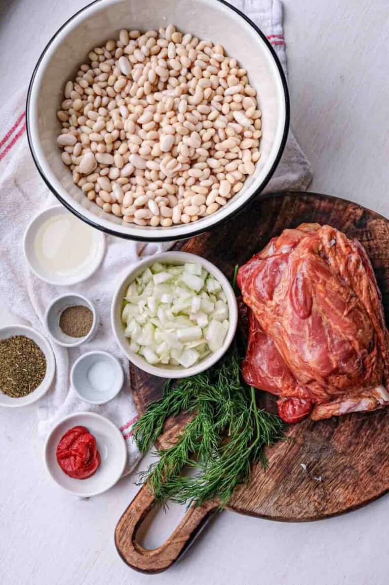 White Beans and Ham Hock Soup (Instant Pot friendly) - Cristina's Kitchen