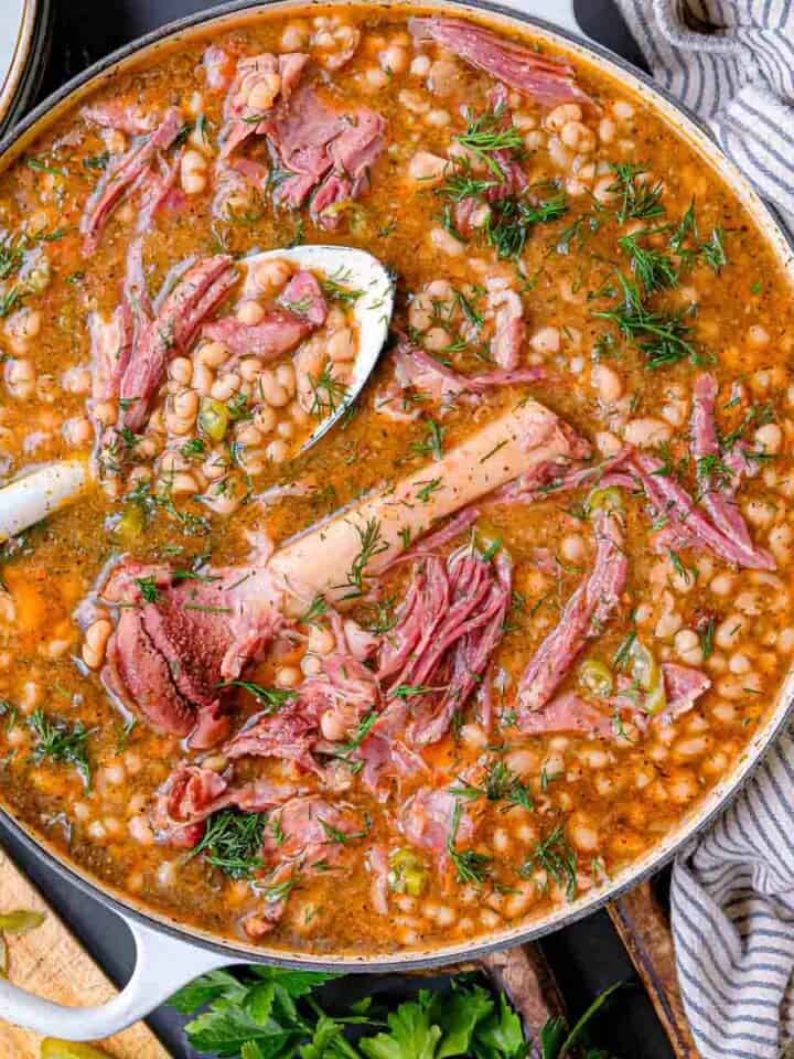 Smoky Romanian Bean Stew (Fasole cu Afumătură) - Cristina's Kitchen