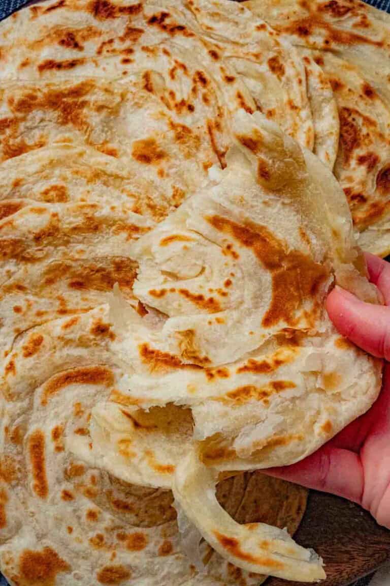 Flaky Roti Paratha - Cristina's Kitchen