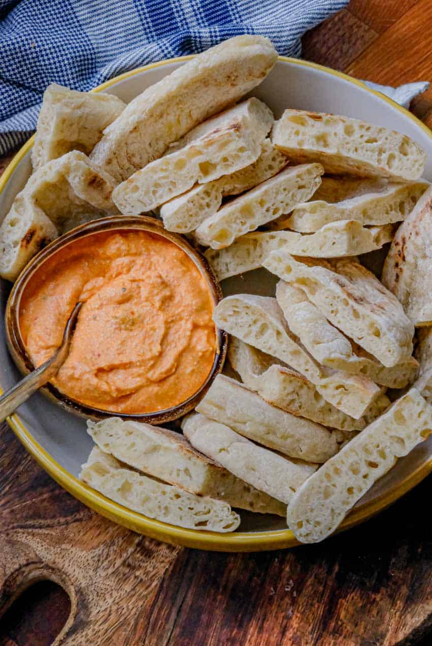 Taverna-Style Tyrokafteri (Greek Spicy Feta Red Pepper Dip) - Cristina ...