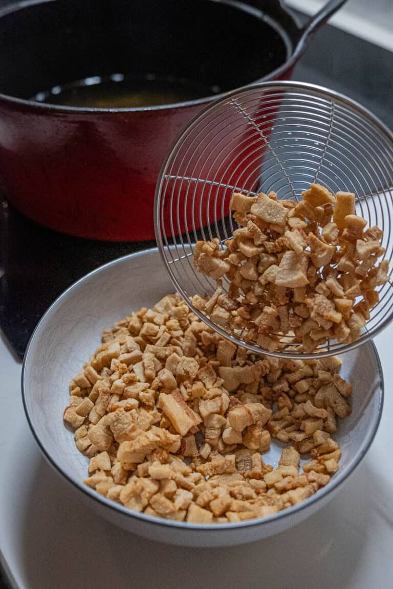 How to Make Pork Cracklings (Romanian Jumări) - Cristina's Kitchen