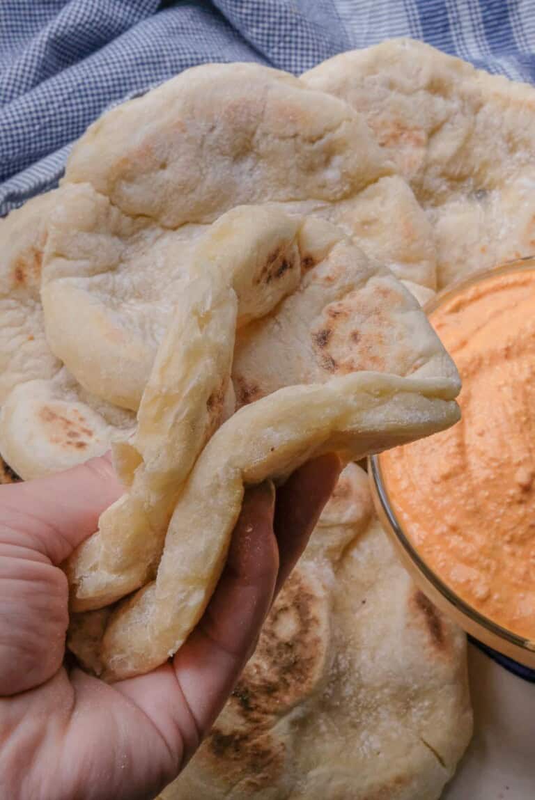 Quick Easy Fluffy Pita - Cristina's Kitchen