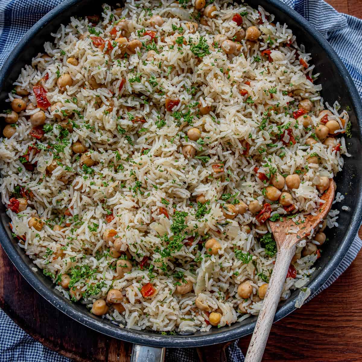 Mediterranean Rice with Chickpeas and Sun Dried Tomatoes - Cristina's ...